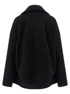 Rick Owens Draculimo Virgin Wool Cloth Coat