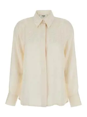 Fendi Silk Ff Motif Shirt - Multicolor