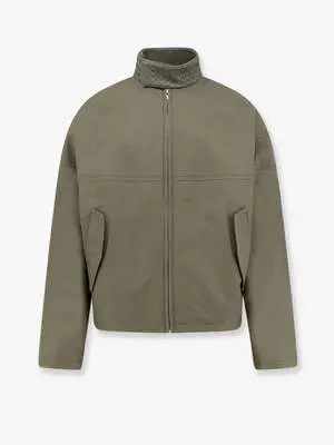 Bottega Veneta Bottega Veneta Cotton Jacket With Intrecciato Leather Detail Multicolor