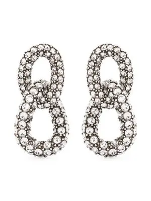 Isabel Marant Étoile Crystal Embellished Drop Earrings - Silver