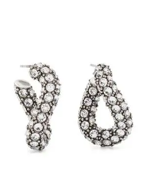 Isabel Marant Étoile Crystal Hoop Earrings - Silver