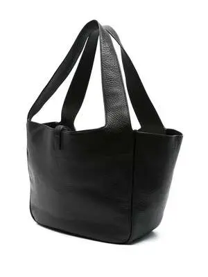 Saint Laurent Le 5 À 7 Hobo Bag In Grained Leather - Black