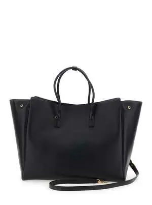 Balenciaga Hampton Medium Embossed Logo Leather Handbag