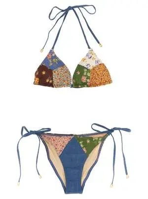 Zimmermann Lucky Cotton Mini Tri" Bikini - Multicolor