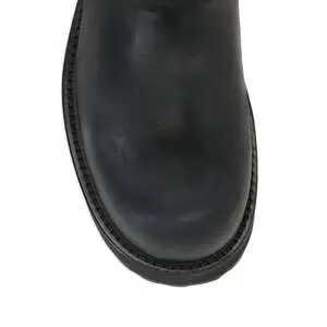Balenciaga Leather Buckled Boots