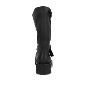Balenciaga Leather Buckled Boots