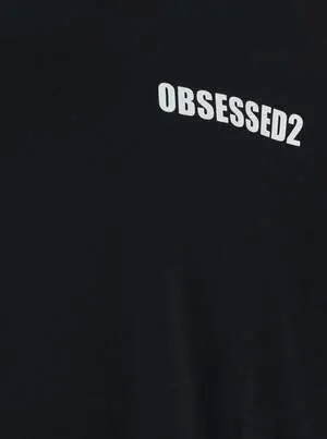 Dsquared2 T-shirt With Logo On The Front In Cotton - Black