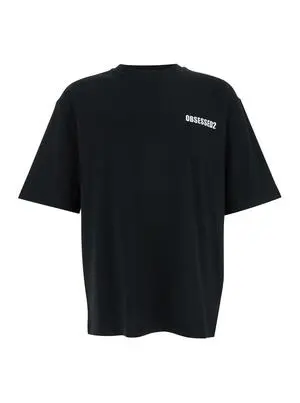 Dsquared2 T-shirt With Logo On The Front In Cotton - Multicolor