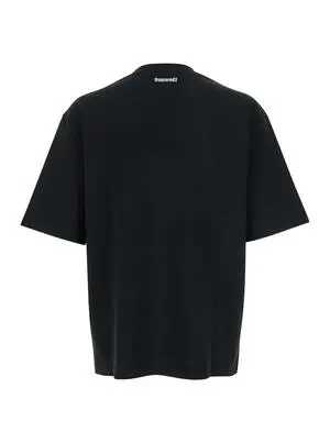 Dsquared2 T-shirt With Logo On The Front In Cotton - Multicolor