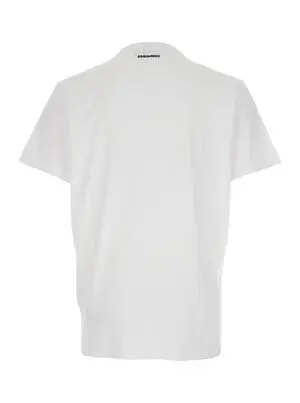 Dsquared2 T-shirt With Logo On The Front In Cotton - Multicolor