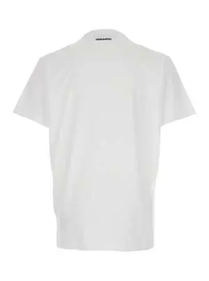 Dsquared2 T-shirt With Logo On The Front In Cotton - White