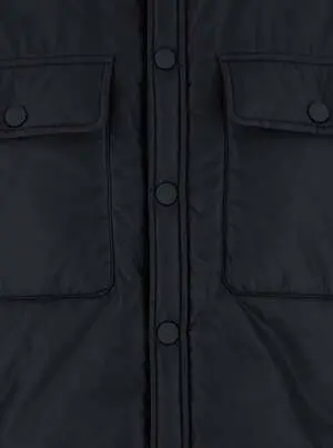 Dsquared2 Padded Tech Fabric Jacket With Logo Print