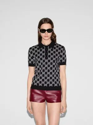 Gucci Gg Canvas Polo Shirt