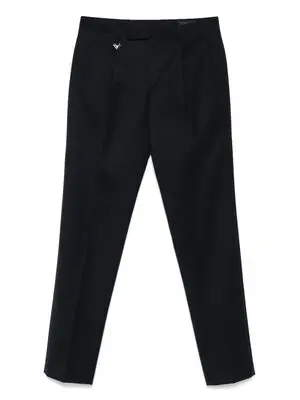 Prada PRADA Tapered Leg Wool Trousers Blue