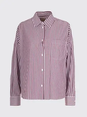 Max Mara Striped Cotton Shirt - Red