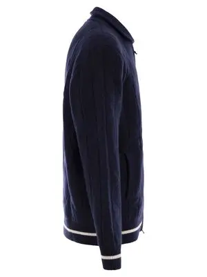 Kiton Cashmere Zip-up Bomber Jacket