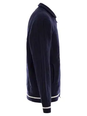 Kiton Cashmere Zip-up Bomber Jacket