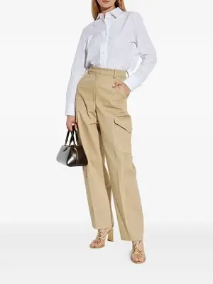 Givenchy Cotton And Wool Cocoon Trousers - Multicolor
