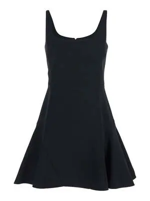 Givenchy Sleeveless Flared Mini Dress With Square Neckline - Multicolor