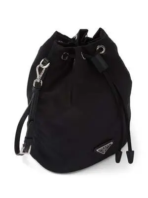 Prada Drawstring Bucket Bag - Black