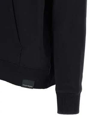 COURREGES Courrèges Hoodie And Scarf Set - Black