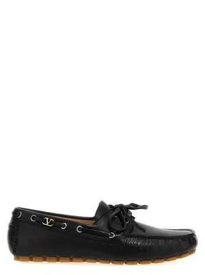 Valentino Garavani Driver Fastaway Loafers - Black