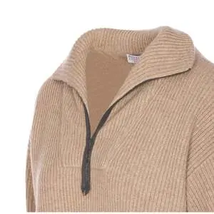 Brunello Cucinelli Cashmere Sweater With Monile Detail