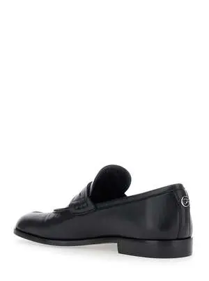 Coperni Leather Loafers With Foot-shaped Design And Back Logo - Multicolor