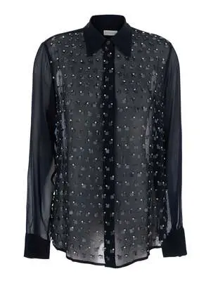 Dries Van Noten Embellished Viscose Shirt - Multicolor