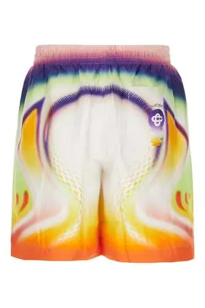 Casablanca Printed Drawstring Shorts - Multicolor