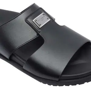 Dolce & Gabbana Logo Leather Sandals