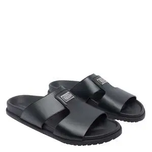 Dolce & Gabbana Logo Leather Sandals