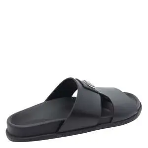 Dolce & Gabbana Logo Leather Sandals