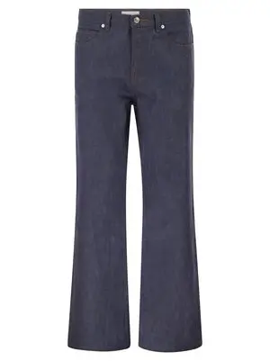A.p.c. Cotton Denim Flared Leg Jeans - Multicolor