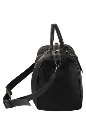 Kiton Nylon And Leather Trimmed Duffel Bag