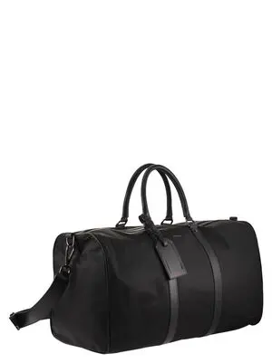 Kiton Nylon And Leather Trimmed Duffel Bag