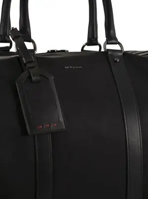 Kiton Nylon And Leather Trimmed Duffel Bag