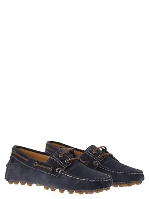 TOD'S Rubber Bubble Suede Boat Shoe