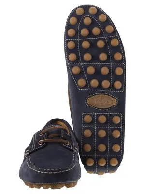 TOD'S Rubber Bubble Suede Boat Shoe