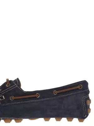 TOD'S Rubber Bubble Suede Boat Shoe