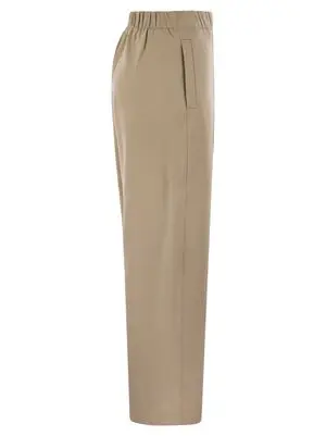 Max Mara Filovia Silk And Cotton Fleece Trousers - Multicolor
