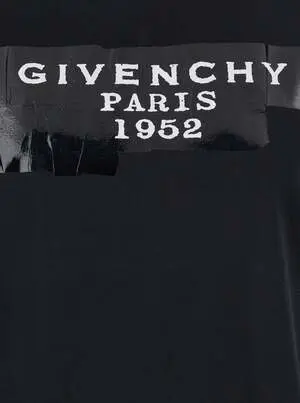Givenchy Cotton T-shirt With Lettering Logo - Black