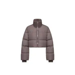 Moncler Cropped Puffer Jacket - Brown