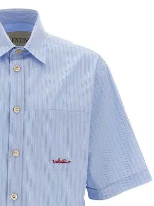 Valentino Garavani Vlogo' Embroidery Shirt - Blue