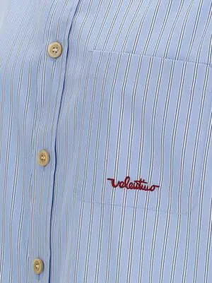 Valentino Garavani Vlogo' Embroidery Shirt - Blue