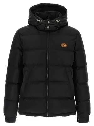 Valentino Garavani Vlogo Signature Padded Down Jacket - Black