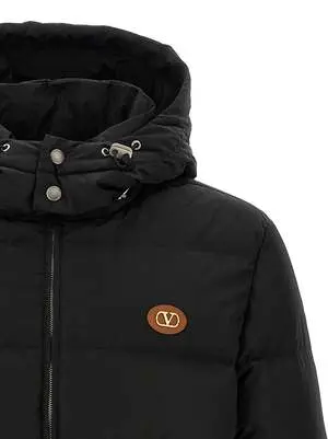Valentino Garavani Vlogo Signature Padded Down Jacket - Black