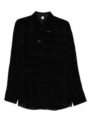 TOTEME TOTEME Monogram Pajama Shirt Multicolor