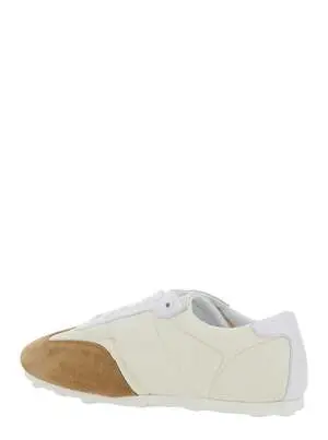 Marni Eco-leather Sneakers With Suede Details And Lettering Logo - Multicolor