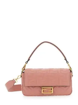Fendi Baguette Shoulder Bag In Ff Canvas - Multicolor
